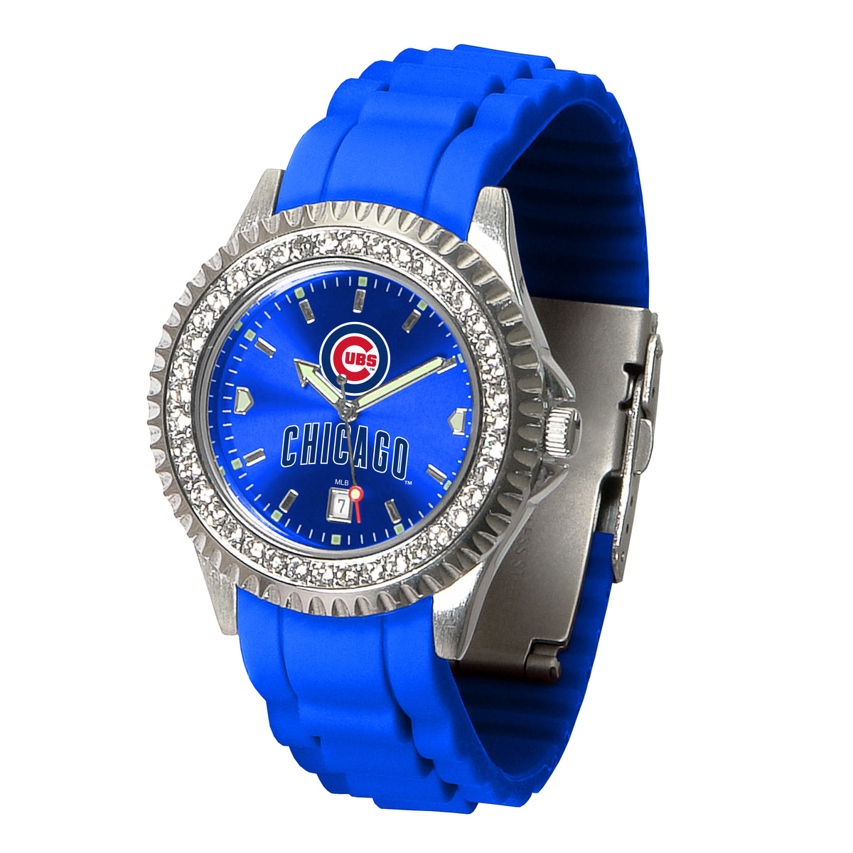 Chicago Cubs Ladies Sparkle Watch by Game Time MLB-SPK-CHI – Pro Sports ...
