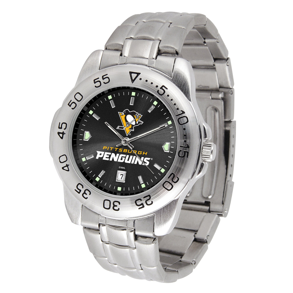 Pittsburgh Penguins Men’s Sport Steel Watch by Game Time NHL-STE-PIT ...