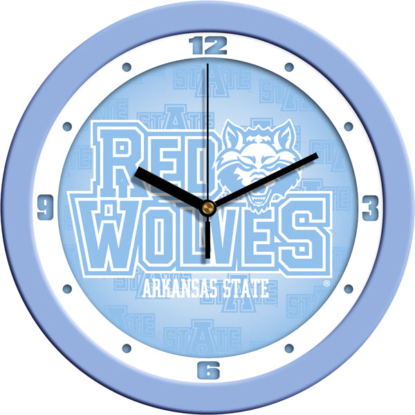 Arkansas State Red Wolves Wall Clock - Baby Blue – Pro Sports Watches