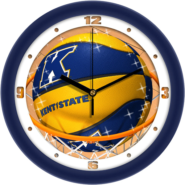 Kent State Wall Clock - Basketball Slam Dunk – Pro Sports Watches