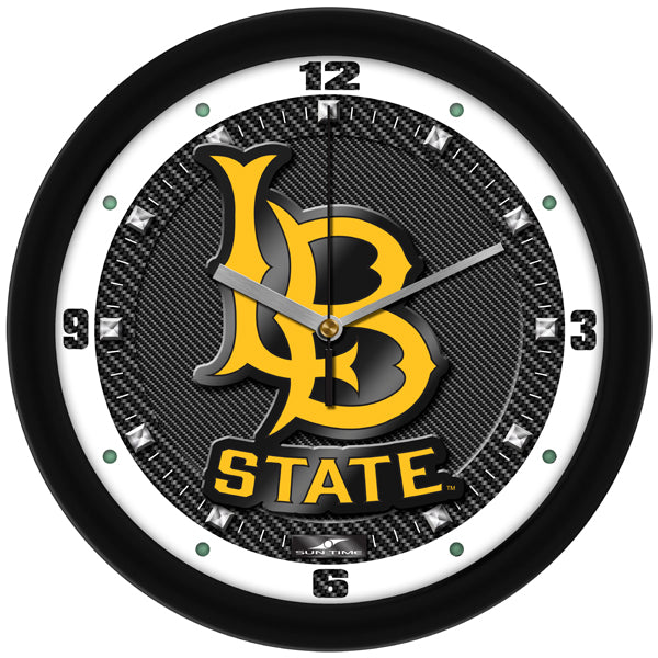 Long Beach State Wall Clock - Carbon Fiber Textured – Pro Sports Watches