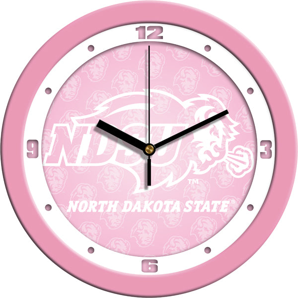 North Dakota State Wall Clock - Pink – Pro Sports Watches