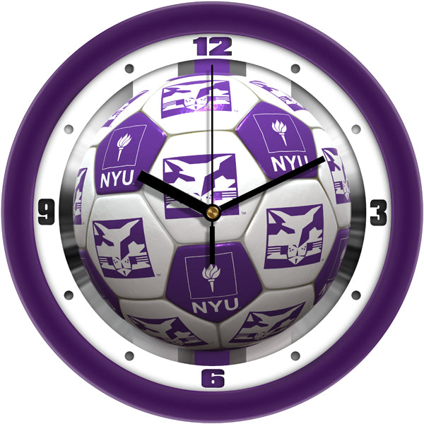NYU Violets Wall Clock - Soccer – Pro Sports Watches