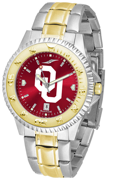 Oklahoma Sooners Competitor Two-Tone Men’s Watch - AnoChrome – Pro ...