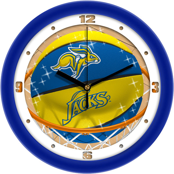 South Dakota State Wall Clock - Basketball Slam Dunk – Pro Sports Watches