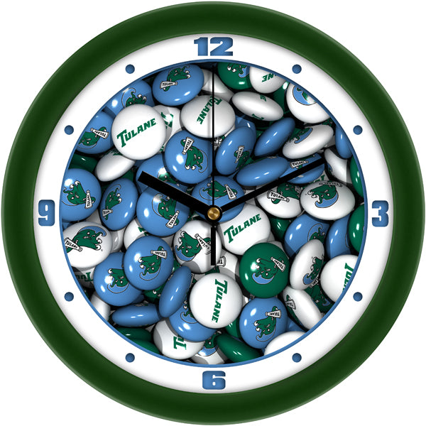 Tulane Green Wave Wall Clock - Candy – Pro Sports Watches